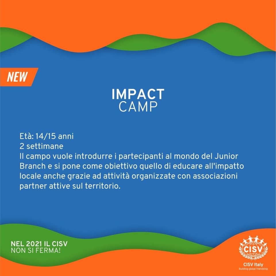 CISV ITALIA IMPACT CAMP 2021 - CISV Italia